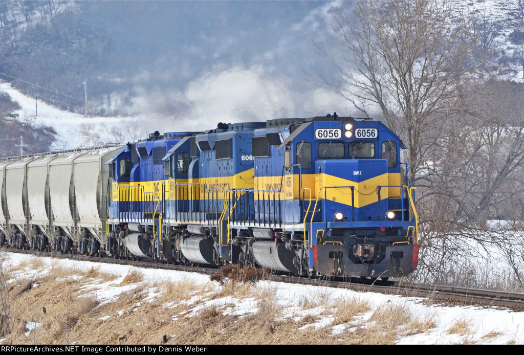 DM&E 6056, ICE's Marquette Sub.